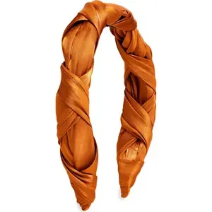 Tasha Satin Wrap Headband - Copper