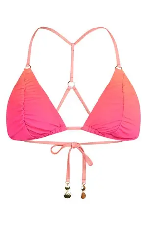 SUNSHINE 79 Ombré Illusions Ruched Triangle Bikini Top