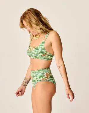 Carve Designs Erin High-waisted Bikini Bottom - Hula/haze