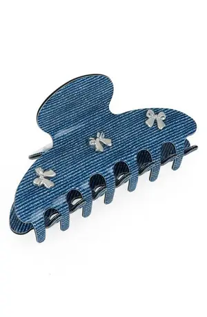 L. Erickson Winnie Claw Clip - Denim