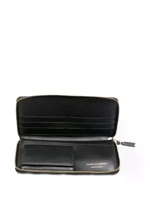 Comme Des Garçons Zip-around Leather Wallet - Black