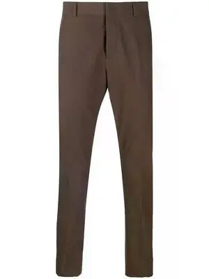 Valentino Garavani Contrast Tape Slim-fit Trousers - Brown
