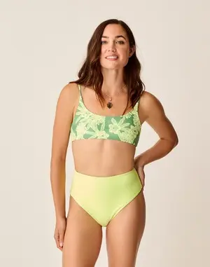 Carve Designs Lani High Rise Bottom Limeade