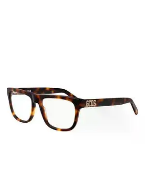 Gcds Tortoiseshell Rectangle-frame Glasses