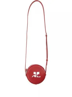 COURREGES Reedition Circle Leather Shoulder Bag