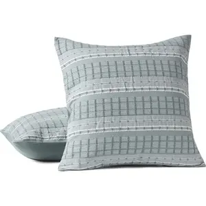 COYUCHI Sea Ridge Accent Pillow Cover - Lagoon