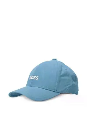 BOSS Logo-embroidered Cotton Cap - Blue