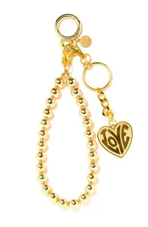 VENESSA ARIZAGA Big Love Bag Leash - Gold