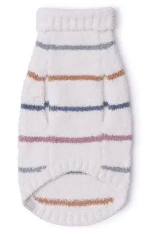 Barefoot Dreams Cozychic® Rainbow Stripe Pet Sweater