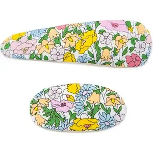 PUTTISU 2-Piece Floral Print Clip Set Bloom Parade