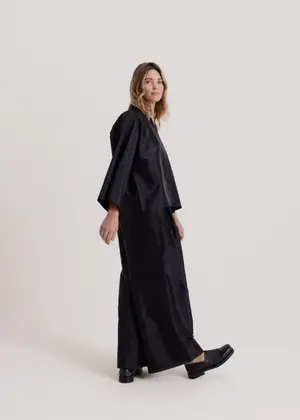 ALAS Wide Pleated Taffeta Pants