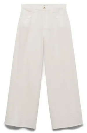 Mango Straight-leg Cotton Pants