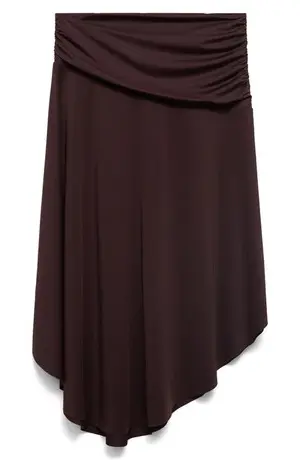 Mango Draped Midi Skirt