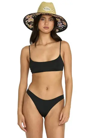 BILLABONG Sol Searcher Jaclyn Crop Bikini Top - Black Pebble