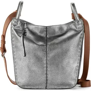 THE SAK Los Feliz Leather Crossbody Bag Dark Silver