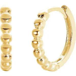 MAZIN JEWELS Micro Beaded Hoop Earrings - Gold