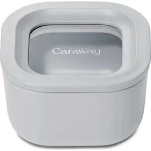CARAWAY Mini Square Glass Food Storage Container Gray