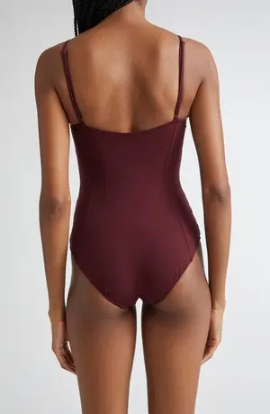 Ulla Johnson Dalila Ruched One-piece Swimsuit