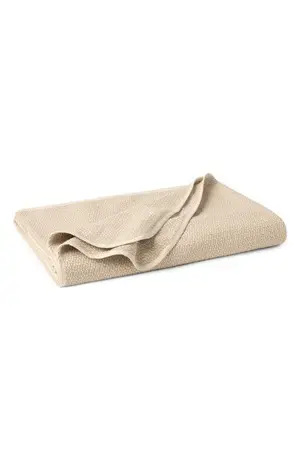 COYUCHI Honeycomb Organic Cotton Blanket - Undyed/oyster