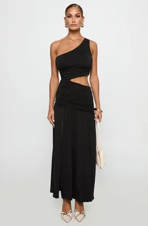 Princess Polly One-shoulder Cutout Maxi Dress