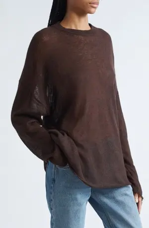 HAIKURE Marwa Cutout Alpaca Blend Rib Sweater