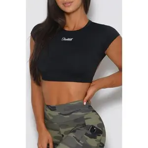 BOMBSHELL SPORTSWEAR Muscle Back Crop Top Tee