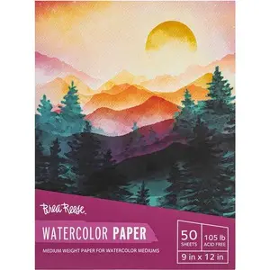 BREA REESE 9x12 Watercolor Paper Pad - Multicolored