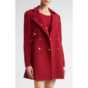 Giambattista Valli Double-breasted Wool Blend Bouclé Jacket