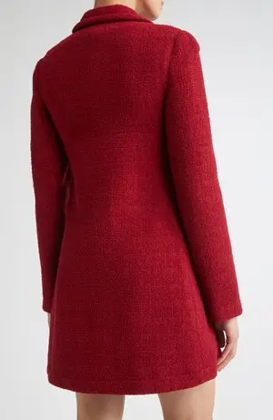 Giambattista Valli Double-breasted Wool Blend Bouclé Jacket