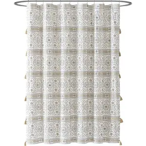 JOHN ROBSHAW Rangila Shower Curtain - Linen