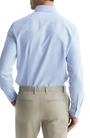 REISS Greenwich Slim Fit Button-down Shirt - Soft Blue
