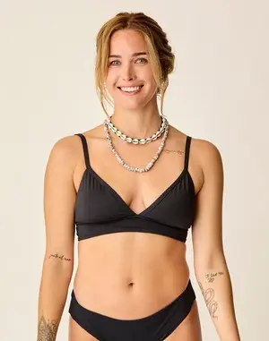 Carve Designs Stevie Reversible Bikini Top Dd Cup - Black/navy