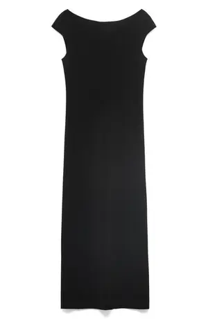 Mango Scoop Back Midi Dress