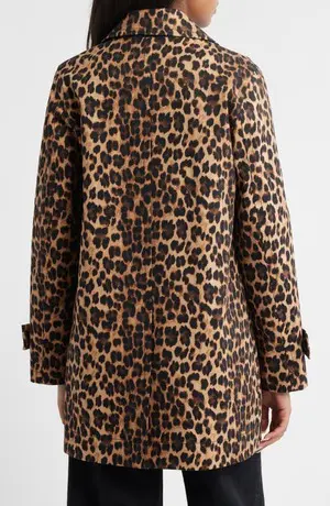 Sam Edelman Print Water Repellent Rain Jacket