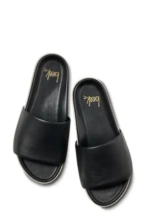 Beek Pelican Platform Slide Sandal - Black