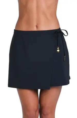 SUNSHINE 79 Cover-up Wrap Skirt - Black