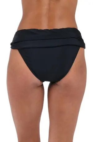 SUNSHINE 79 Solid Sash Hipster Bikini Bottom - Black
