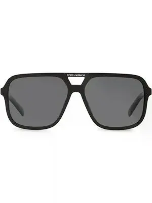 Dolce & Gabbana Navigator-frame Sunglasses - Black