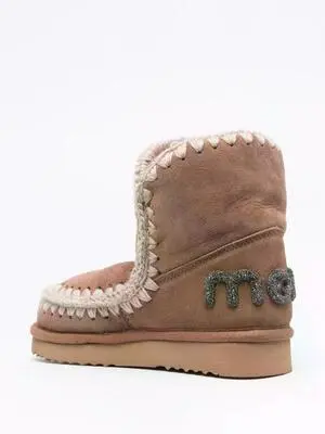 Mou Stitch-detail Slip-on Boots