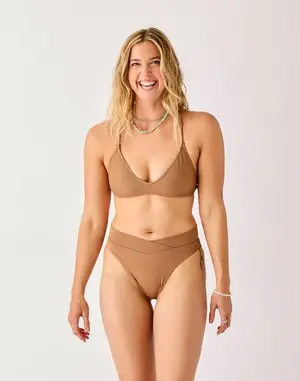 Carve Designs Mae Bikini Bottom Rum