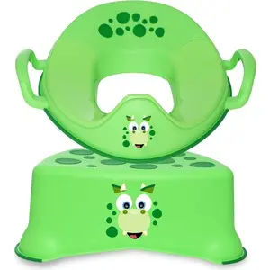 MY CARRY POTTY Toilet Seat And Step Stool Bundle - Dinosaur