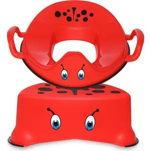 MY CARRY POTTY Toilet Seat And Step Stool Bundle - Ladybug