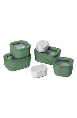 CARAWAY Mini Glass Food Storage 11-piece Set - Sage