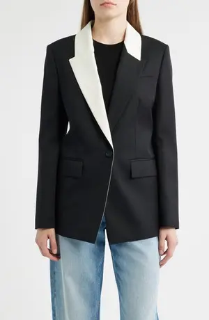 BOSS Colorblock Wool Blazer