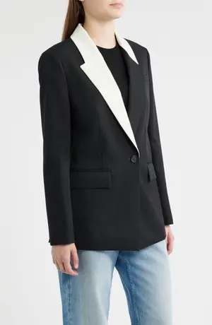BOSS Colorblock Wool Blazer