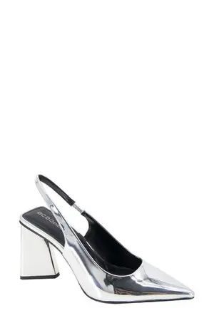 Bcbgmaxazria Trina Pointed Toe Slingback Pumps - Silver