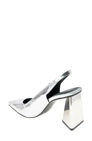 Bcbgmaxazria Trina Pointed Toe Slingback Pumps - Silver
