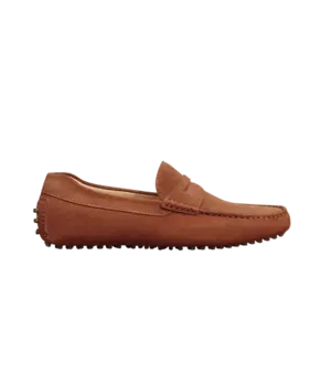 Jack Erwin Parker Suede Driving Loafer - Terracotta Suede