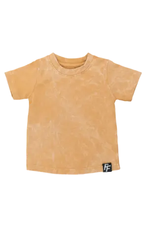 LAREE + CO Basic Baby's Tee - Honey Acidwash