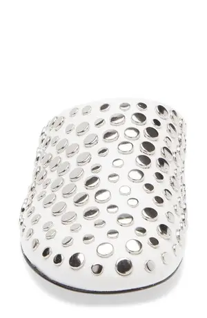 Tory Burch Studded Leather Mule - Cloud /silver